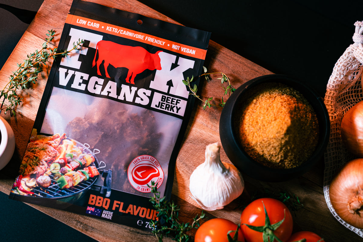 Fuck Vegans Beef Jerky | Australian Made Jerky By Isaac Butterfield